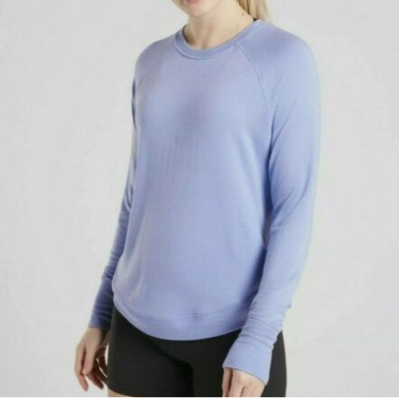 Athleta | Tops | Womens Athleta Mindset Sweatshirt Periwinkle Large ...